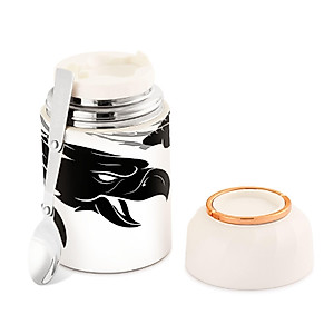 CUPADA Claw Rip Food Jar for Hot and Cold, Paw Stratching Insulated Food Jars Vacuum 17OZ with Folding Spoon for Work Trip Picnic Camping