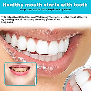 MIESCHER Teeth Whitening Mousse, Refreshing Breath Deep Cleaning Foam Toothpaste Natural Mouth Wash Water,Teeth Whitening Toothpaste Ultra Fine Mousse Foam Reduce Stains Oral Care Toothpaste