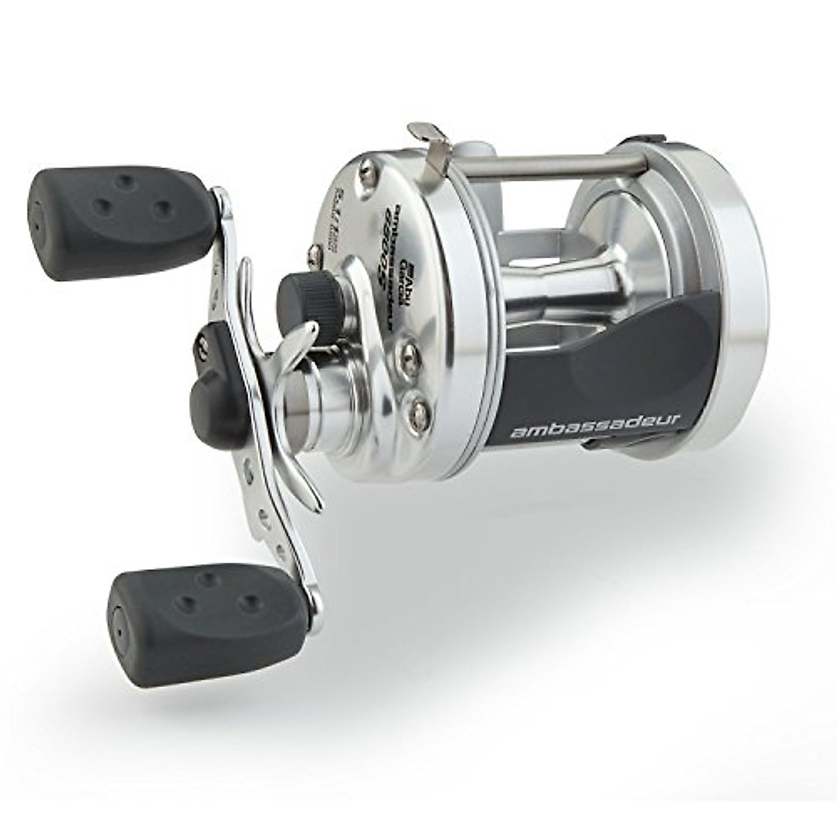 Abu Garcia 6500 Ambassadeur S Round Baitcast Fishing Reel Black, AMBS-6500- 255yd/17Lb