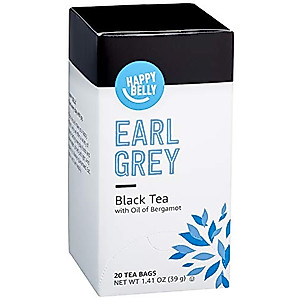 Amazon Brand - Happy Belly Earl Grey Tea Bags, 20 Count