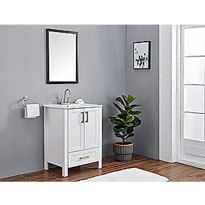 VALISY Lead-Free Commercial 2-Handle Brushed Nickel Bathroom Sink Faucet, 360° Swivel High-Arc Spout 4 Inch Centerset Lavatory Vanity Faucets Set for Bathroom Sink with Pop-up Drain & Water Hoses