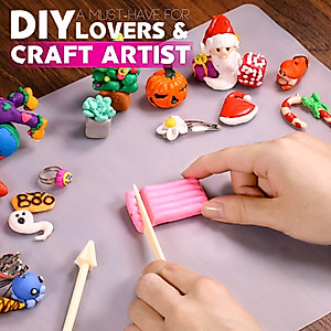 3 Pack Silicone Mats for Crafts, LEOBRO 15.7” x 11.7” Silicone Sheets for Resin Jewelry Casting Molds, Placemat, Nonstick Multipurpose Silicone Craft Mats for Resin Molds, Black, Dark Gray,Transparent