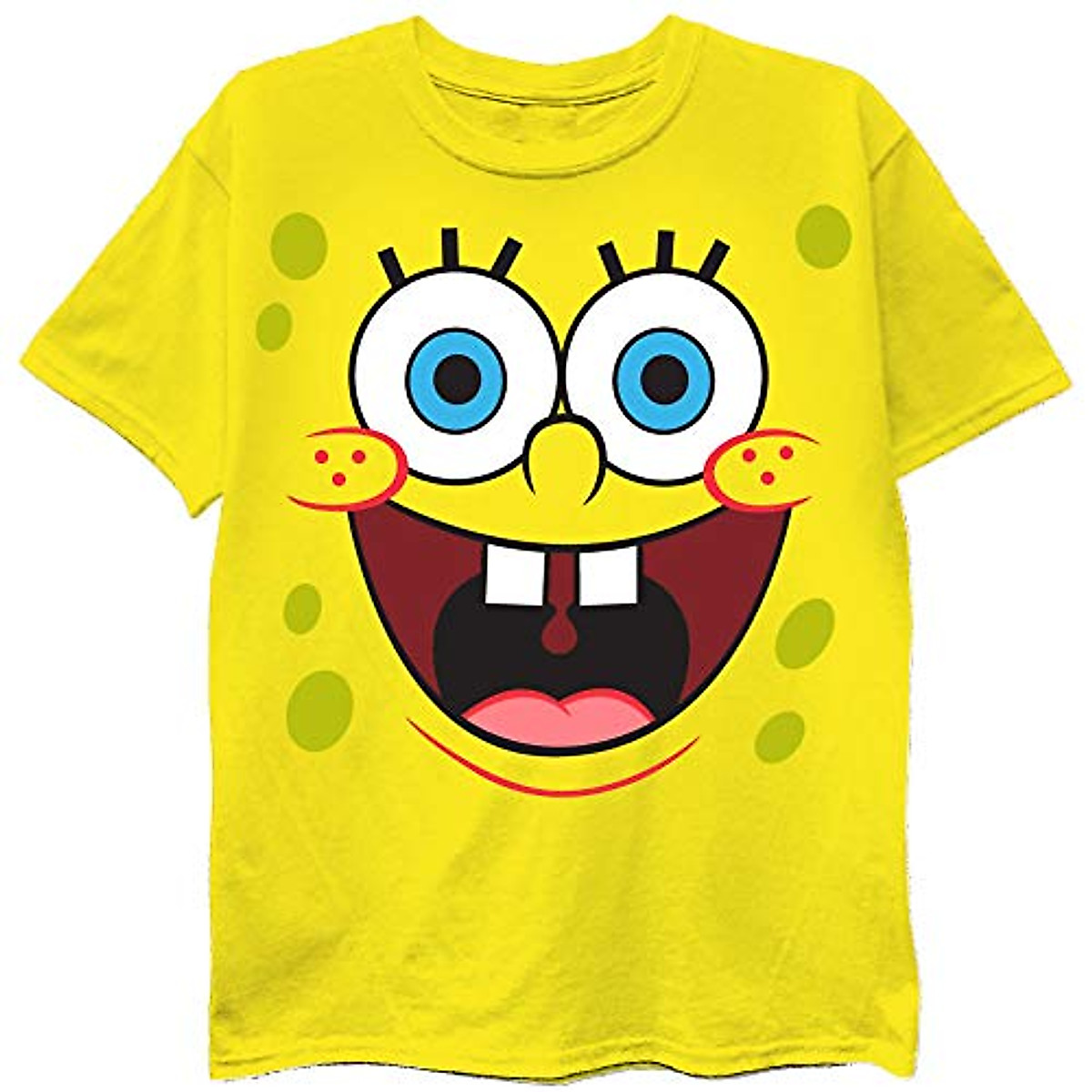 FREEZE Spongebob Character Big Face T-Shirt Bundle (7, SpogeBob,Patrick,Squidward & Mr. Krabs)