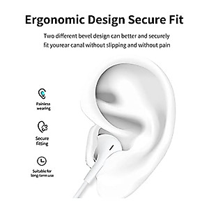 Togkun 2 Pack-Headphones Wired with Microphone Earbuds,in-Ear Earphones Built-in Call Control and Clear Audio Compatible with iPhone 6/6Plus/Android/iPad/MP3/Laptop and Most 3.5mm Plug Devices