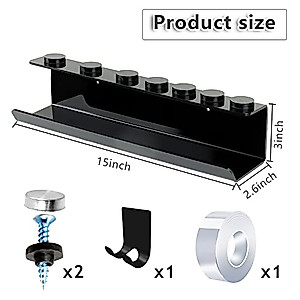 Storage Holder For Dyson Airwrap Curling Iron New Complete Acrylic Wall Mount Bracket Stand Storage Rack Tool For Home Bathroom Shelf Organizer, Two Installation Methods, Suitable For All Walls