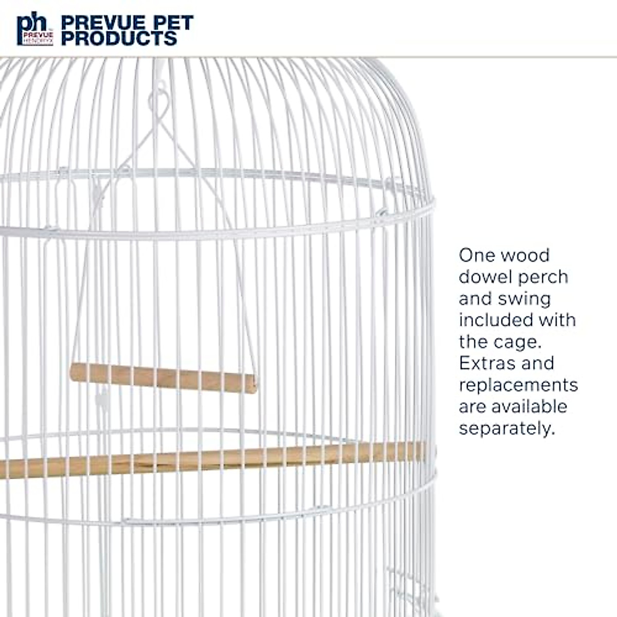 Prevue Hendryx SP31999G Classic Round Bird Cage, Green,1/2"