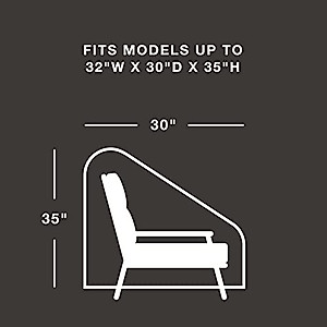 True Guard Water Resistant Heavy Duty Patio Furniture Covers, Fade/Stain/UV Resistant for Outdoor Patio Furniture, 600D Rip-Stop, Dark Brown