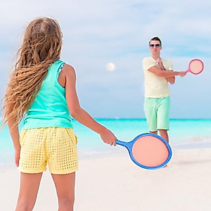Badminton Racket Set for Kids, Toddlers with 2 Paddles, Ball and Birdie - Junior Kindergarten Student Outdoor Sports Tennis Racquet Play Game Beach Toys