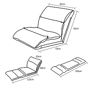 GYDJBD Lazy Couch,Folding Gaming Sofa Chair Lounger Folding Adjustable Sleeper Bed Couch Recliner