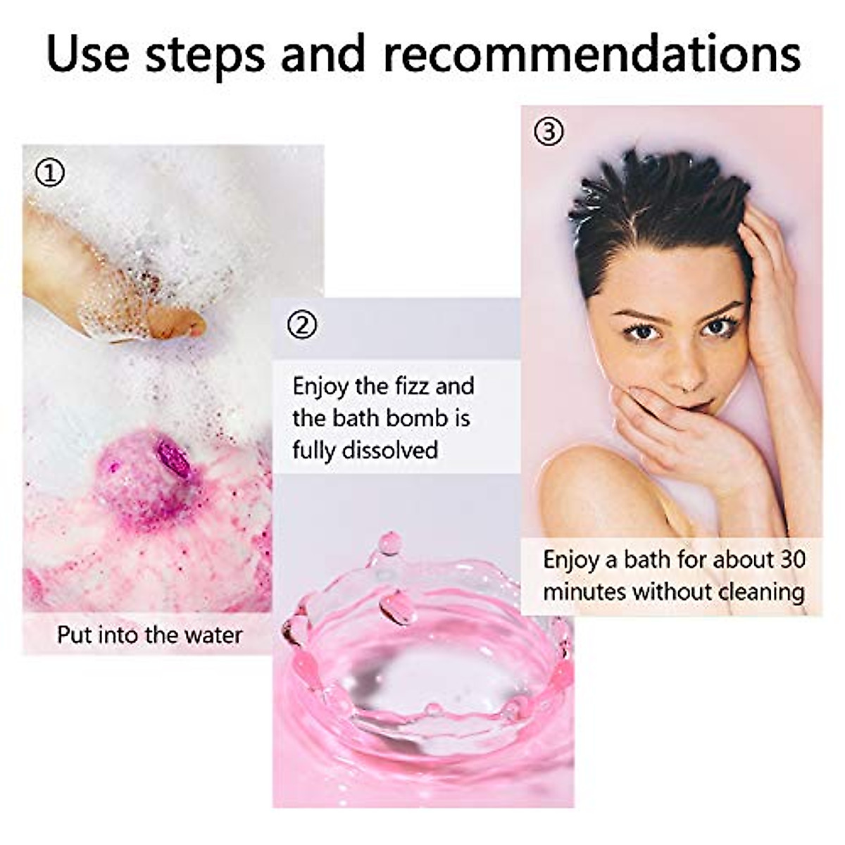 Organic Bath Bombs Gift Set, 50 Handmade Bulk Bath Bombs For Kids, Women, Men, Wonderful Fizz Effect Bath Gift For Valentine's Day, Christmas & Any Anniversaries