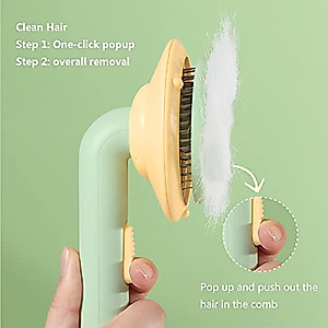 Cat Brush Self Cleaning Slicker Brush for Dogs Cats, Pet Grooming Brush Tool Removes Loose Undercoat, Mats, Tangled Hair