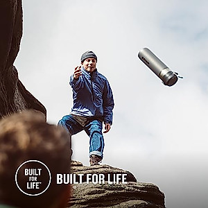 Stanley Quick Flip Stainless Steel Water Bottle 1.06L / 36OZ Charcoal – Leakproof Insulated Water Bottle - Push Button Locking Lid - BPA-Free Thermos Flask - Cup Holder Compatible - Dishwasher Safe