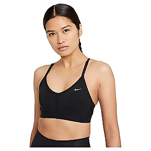 Nike Indy Wire-Free Sports Bra, Large, Black/White