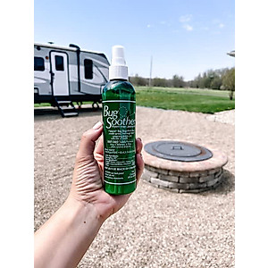 Bug Soother Spray (2, 8 oz) - Natural Insect, Gnat and Mosquito Repellent & Deterrent - DEET-Free - Safe Bug Spray for Adults, Kids, Pets, & Environment - Made in USA - Includes 1 oz. Travel Size