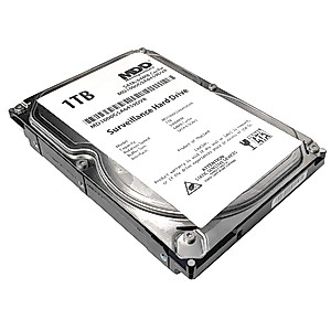 MaxDigitalData 1TB 64MB Cache 5900PM SATA 6.0Gb/s 3.5" Internal Surveillance CCTV DVR Hard Drive (MD1000GSA6459DVR) - w/ 2 Year Warranty (Renewed)