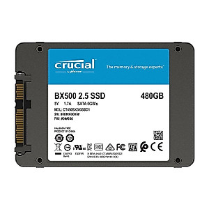 Crucial Bx500 480Gb Client Drive - 3D Nand Sata 2.5 Ssd