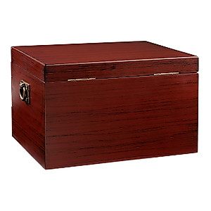 Royalty Art Fine Silverware Storage Box with Pull Out Drawer, 15” x 11”, Large Kitchen Counter Organizer for Flatware and Utensils, Decorative Home Decor