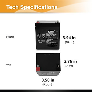 Casil CA1240 Genuine 12V 4Ah SLA Alarm Battery