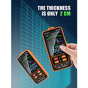 Aicevoos AS-118D Smart Digital Multimeter Auto-Ranging Voltmeter Electrical Tester Measures Voltage Current Capacitance Resistance Continuity Duty-Cycle Temperature Frequency