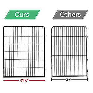 Yaheetech 40-inch Pet Playpen with Door Pet Playpen for Large and Small Animals, Foldable Dog Exercise Pens Indoor & Outdoor 16 Panel