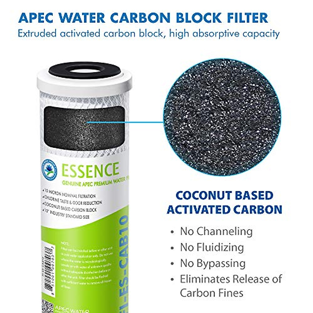 APEC Water Systems FILTER-SET-ESPH High Capacity Replacement Filter Set For Essence Series Alkaline Reverse Osmosis Water Filter System Stage 1-3&6