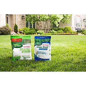Scotts Turf Builder Starter Food for New Grass, 15 lb. - Lawn Fertilizer for Newly Planted Grass, Also Great for Sod and Grass Plugs - Covers 5,000 sq. ft. - 5 Pack