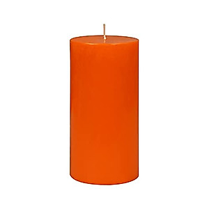 Zest Candle Pillar Candle, 3 by 6-Inch, Orange