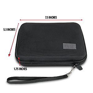 USA Gear Hard Shell Calculator Case - Graphing Calculator Case with Water Resistant Exterior and Large Accessory Storage - Compatible with TI-84 Graphing Calculator, TI-83 Plus, and Casio FX-9750GII