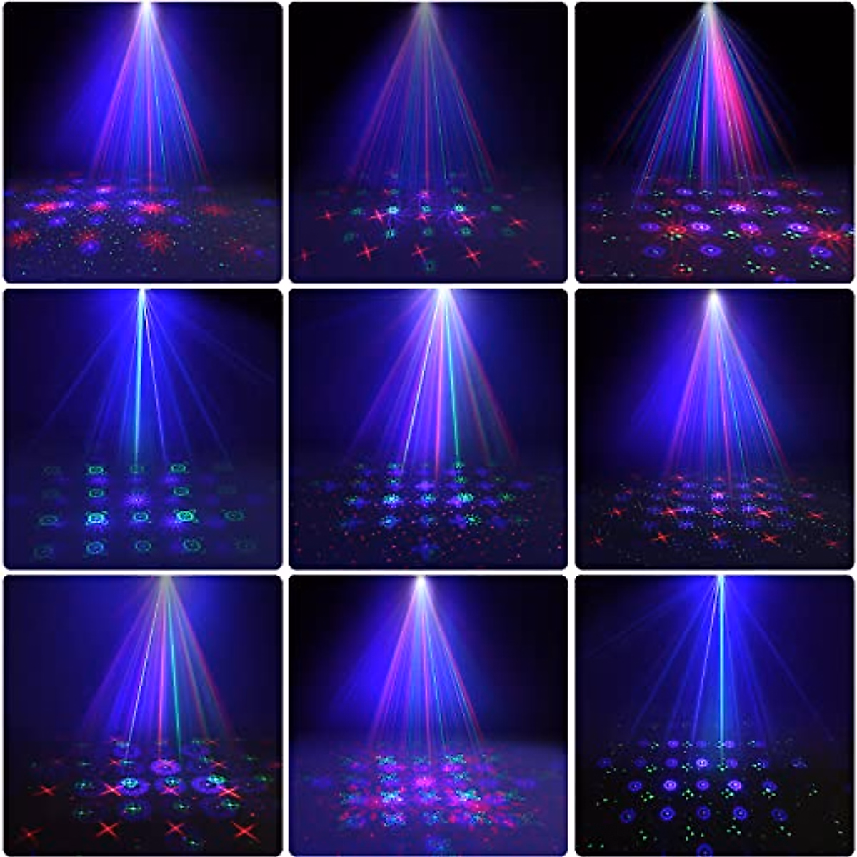 MHAZDZE Outdoor Laser Christmas Projector Lights 18 Pattern Decorative Laser Projector for Home and Garden