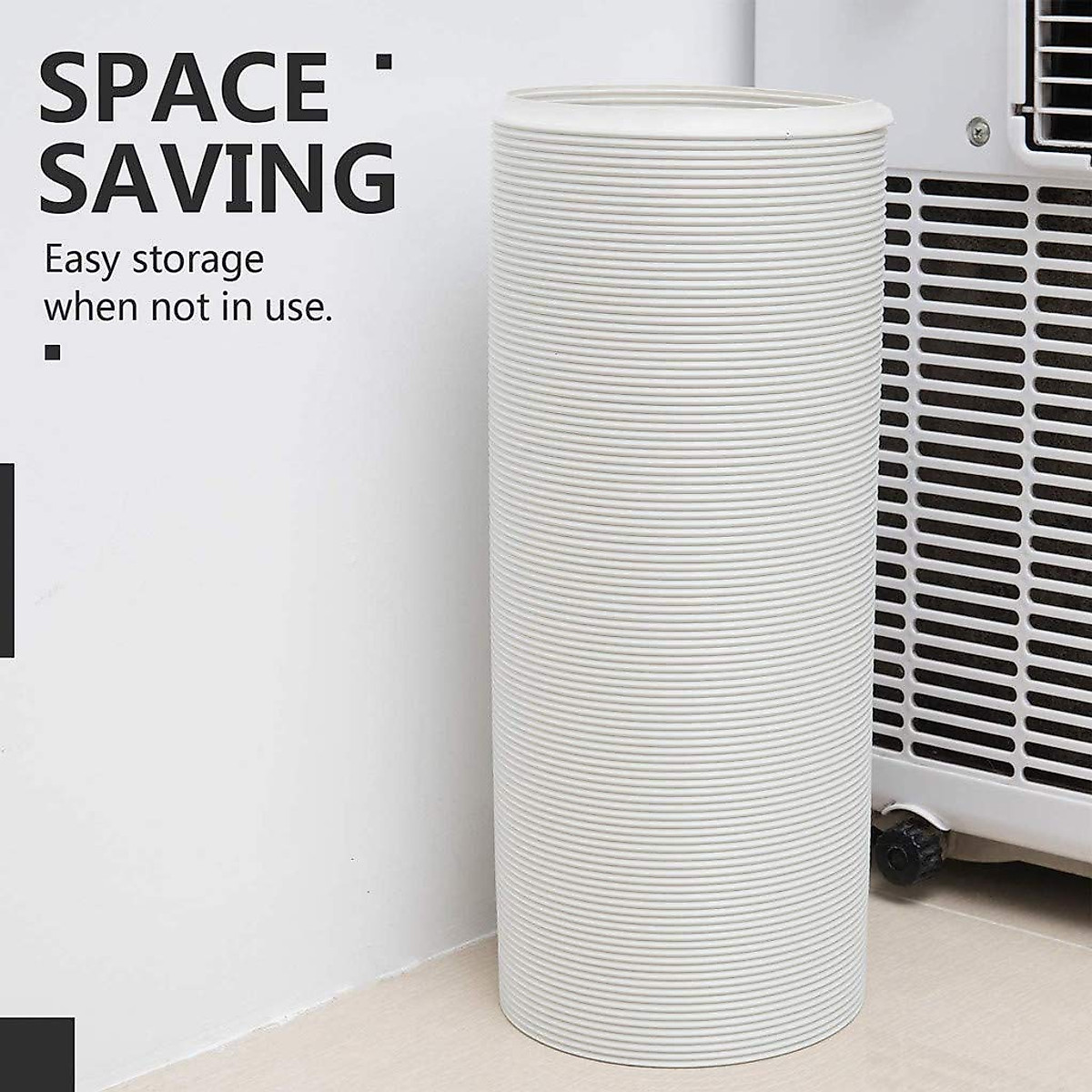 Air Conditioner Hose, Portable Exhaust Vent Hose with 5.9" Diameter, Counterclockwise AC Hose Length up to 80"