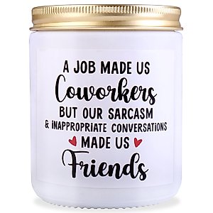 Retirement Gift for Woman, Farewell Gifts for Coworkers, Funny Gifts for Women Men Friends, Going Away Goodbye Gifts, Birthday Candles Gifts for Women, Soy Wax Lavender Candles