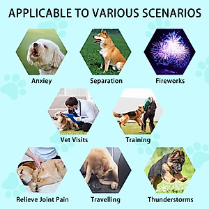 GKD Dog Calming Chews - Anxiety Relief Treats Hemp Bites Gummies for Dog, Firework Thunderstorm Relaxing Care Car Sickness Separation Ease, Dog Relaxer Doggie Hemp Relaxing Chews Pets Health Supplies