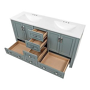 Spring Mill Cabinets Nimay Bathroom Vanity with Sink, Sage