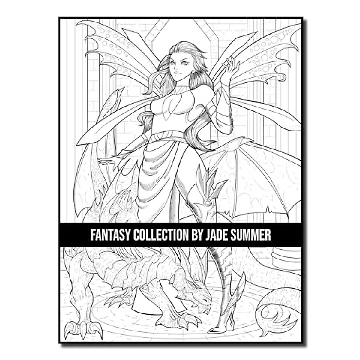 Fantasy Collection: An Adult Coloring Book with 100+ Incredible Coloring Pages of Mermaids, Fairies, Vampires, Dragons, and More!