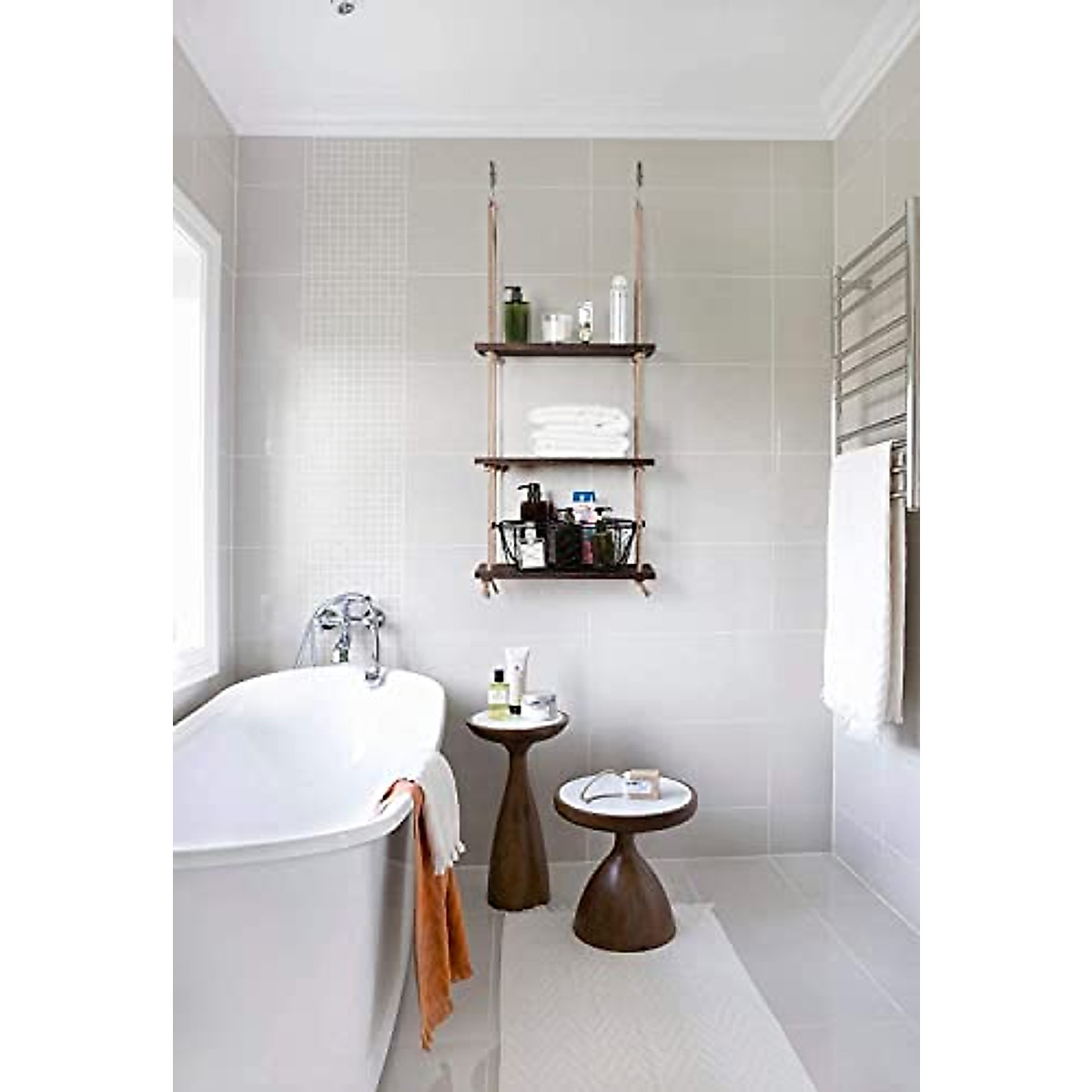 Mkono Wall Hanging Shelf, 3 Tier and 2 Tier