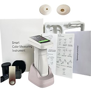 VTSYIQI Spectrophotometer Portable Spectrophotometer D/8 Spectrocolorimeter with Accuracy 0.04 Aperture Φ8mm Φ11mm 10000 Data Storage Ultra high Repeatability Auto Calibration for Printing ASTM ISO
