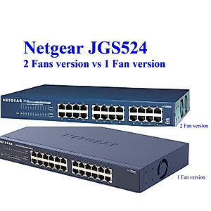 1x Extra-Cooling Replacement Fan Compatible for Netgear JGS516, DS516, FE516, FS524 and JGS524 (Single Fan Version JGS524)