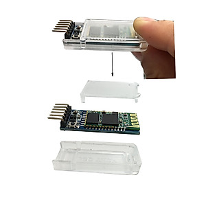 DSD TECH HC-05 Bluetooth Serial Pass-through Module Wireless Serial Communication with Button for Arduino