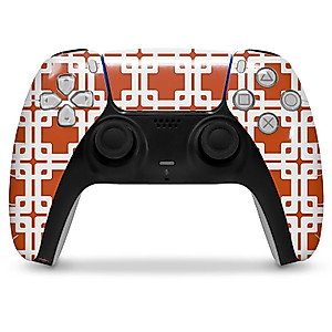 WraptorSkinz Skin Wrap Compatible with Sony PS5 DualSense Controller Boxed Burnt Orange (Controller NOT Included)