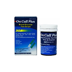 On Call Blood Glucose Test Strips 50 Ct.