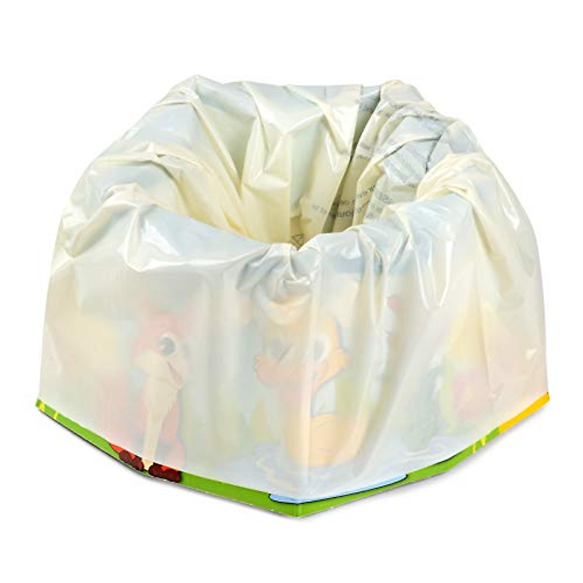 COMFYDO! Travel potty for children Portable Foldable Disposable Potty training, Garden Friends, (Azure)