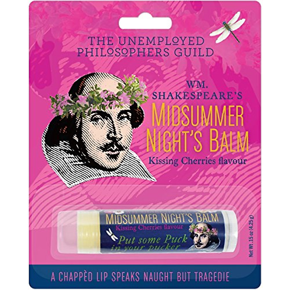 Shakespeare's Midsummer Night's Lip Balm Tube - Made in The USA