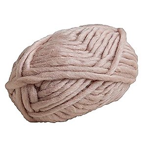 Knit Picks Tuff Puff 100% Wool Super Bulky Yarn Beige - 100 Gram Skein (Snickerdoodle)