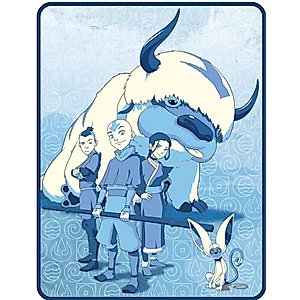 Franco Avatar Aangs Gang Throw Micro Raschel Plush Blanket, One Size