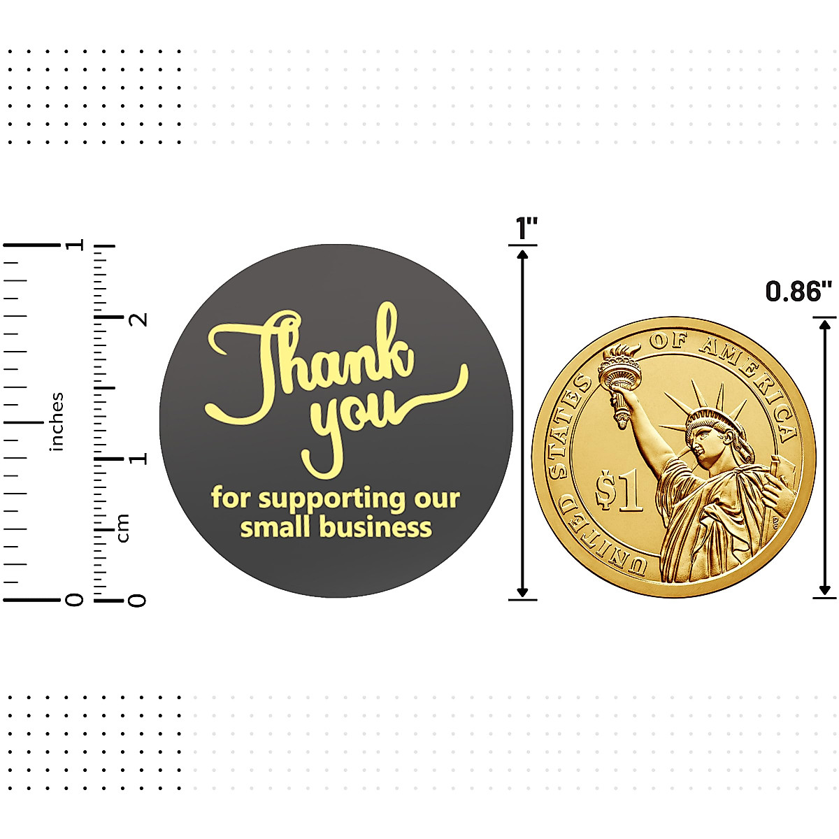 Mr. Pen- Thank You Stickers, 500 pcs, 1”, Thank You Stickers for Packaging, Black Thank You Stickers, Thank You Labels Stickers, Thank You Labels, Thank You Stickers Small Business, Packaging Stickers