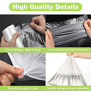 RyhamPaper 12" x 20" Food Storage Bags Plastic Produce Bag, Grocery Clear Bag for Fruits, Vegetable, Bread, Plastic Bags, Food Storage Clear Bags, 350 Bags (1 Roll)