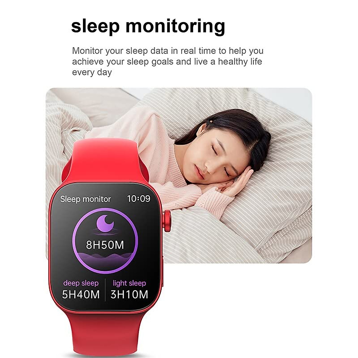 2022 New Iwo i8 Pro Max Smart Watch for Man Woman Sports Fitness GPS Digital Smartwatch for iOS Android Phones Call Pk Series 7 (Green)