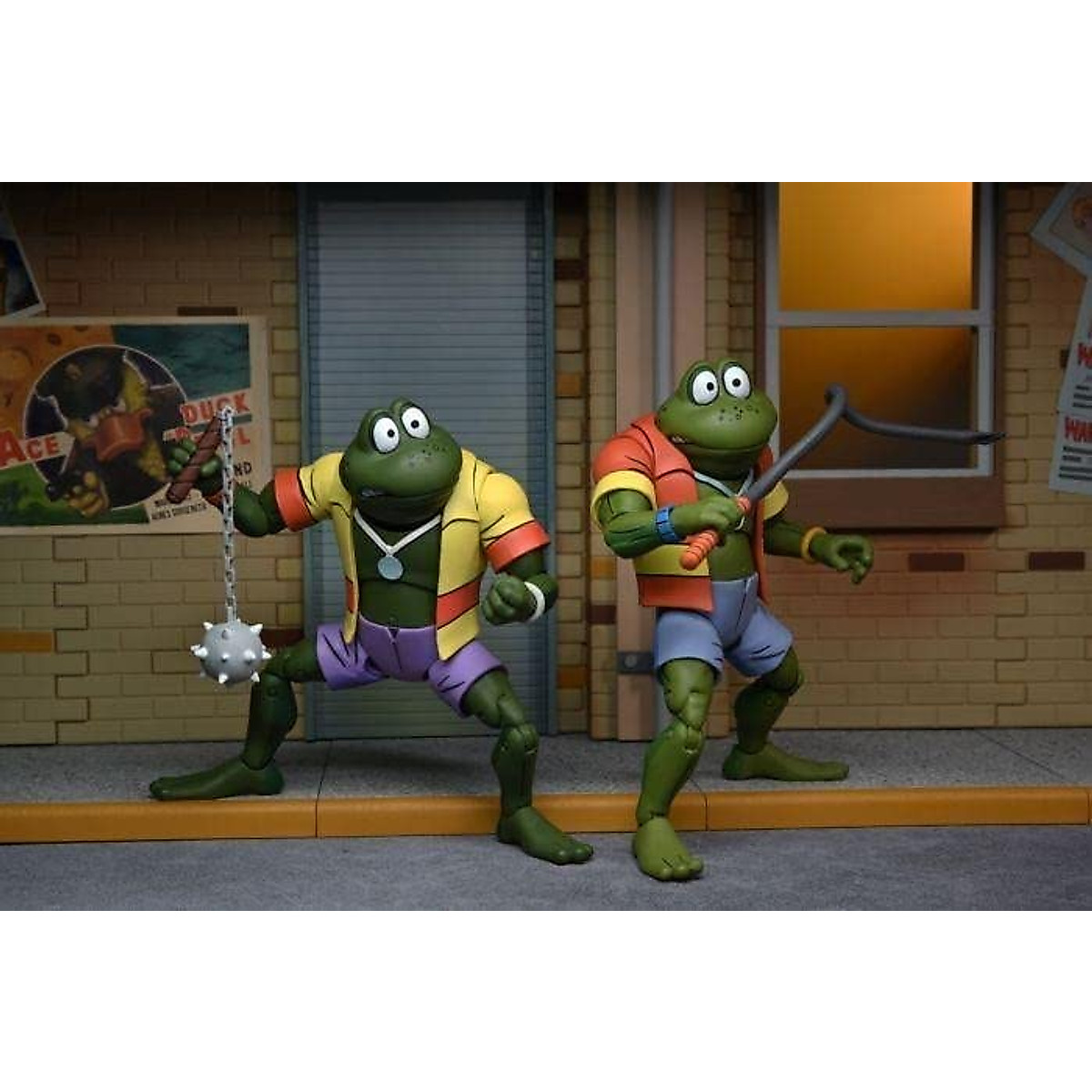 NECA Teenage Mutant Ninja Turtles 7" Scale Napoleon & Atilla Frog Collectible Action Figures Set