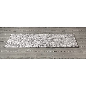 Indoor Solid Design Non-Slip Rubberback 2x5 Modern Runner Rug for Hallway, Kitchen, Living Room, Bedroom, 20" x 59", Dark Gray