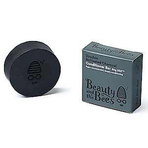 Beauty and the Bees Eco Friendly Voodoo Activated Charcoal Deep Solid Conditioner Bar 50g for Normal - Color Treated Dry Hair | Untangles and Softens Hair